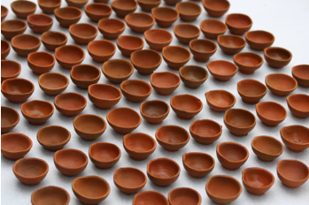 CLAY DIYA - DIWALI CLAY DIYA POTS - HANDMADE-SMALL SIZE - Buy Indian ...